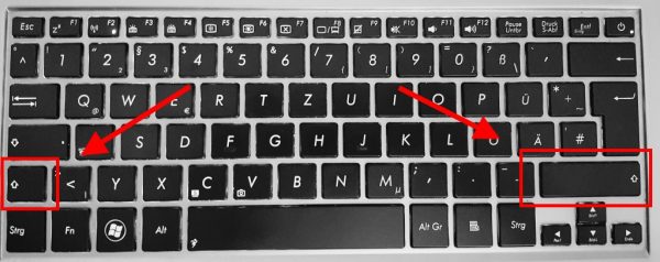 Wo findet sich die SHIFT-Taste auf der Tastatur? - Bitpage.de - Der ...